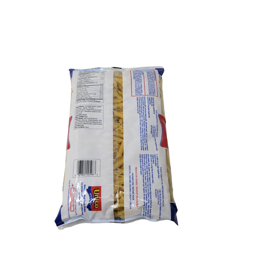 Unico Penne Lisce Pasta – Al Premium Food Mart - Mississauga